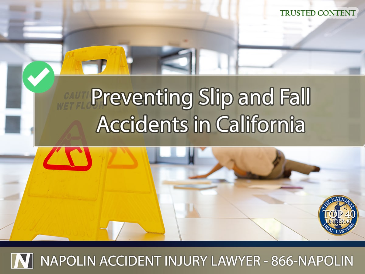 Prevención de accidentes por resbalones y caídas en Ontario, California